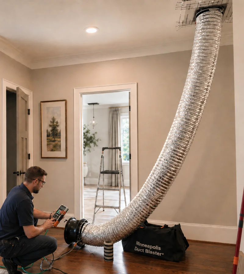 Duct Leakage Testing Raleigh NC | Peak Energy